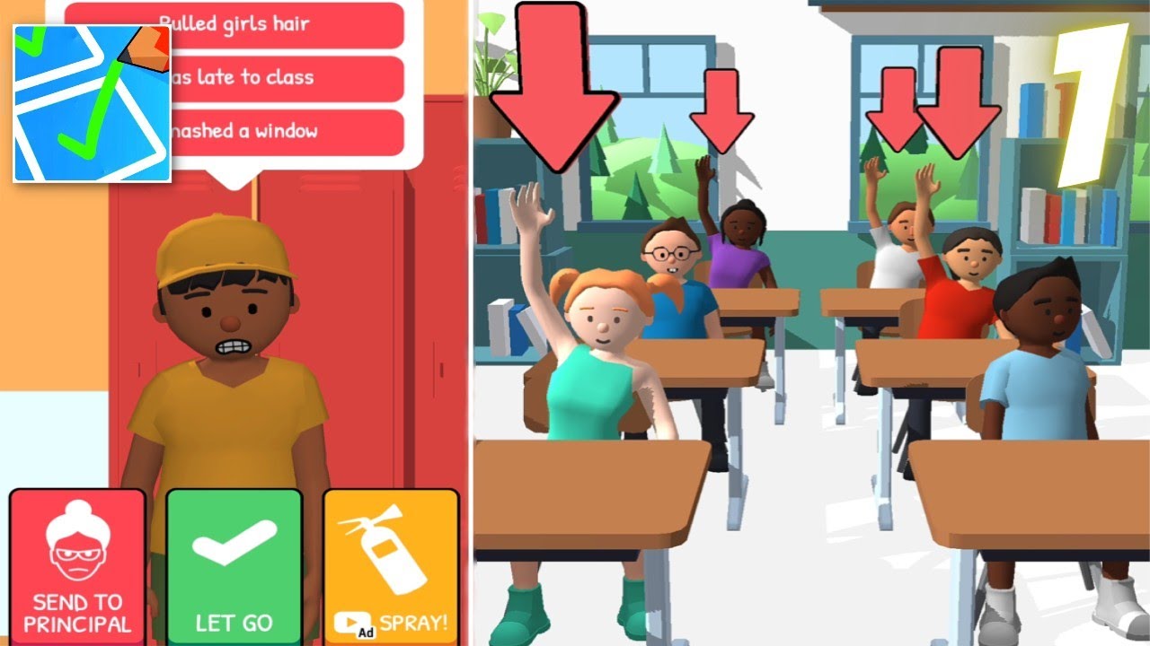 Teacher Simulator!🤔😓 Gameplay Trailer For Android And iOS - YouTube