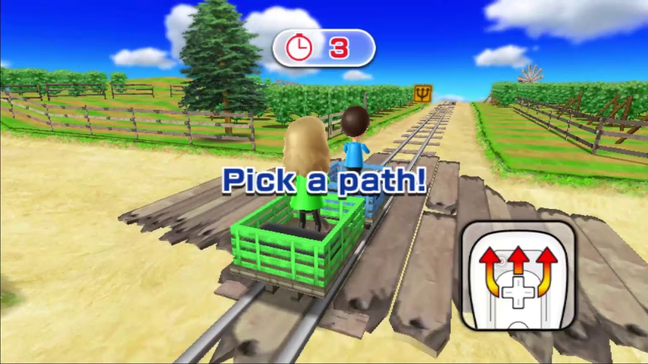 Wii Party minigame Risky Railroad - YouTube