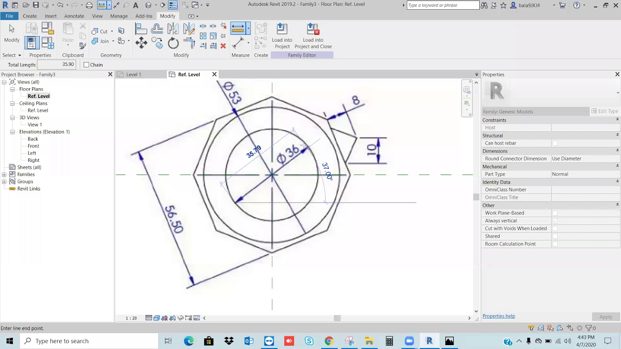 Extrusion and Revolve in Revit 0 - YouTube