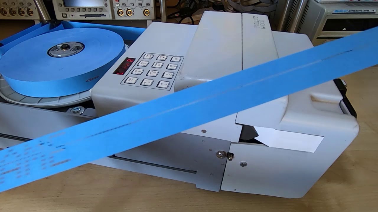 Human Readable Leaders on Punched Paper Tape - YouTube