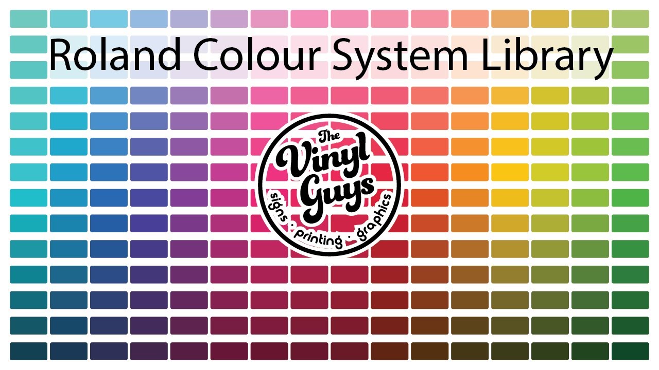 How to Print Roland Colour Selector Charts - YouTube