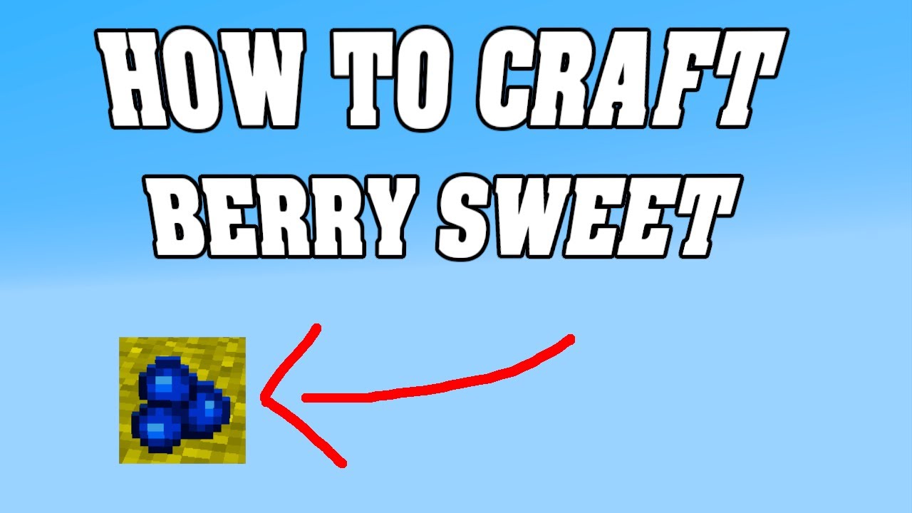 HOW TO CRAFT BERRY SWEET in Minecraft Cobblemon - YouTube