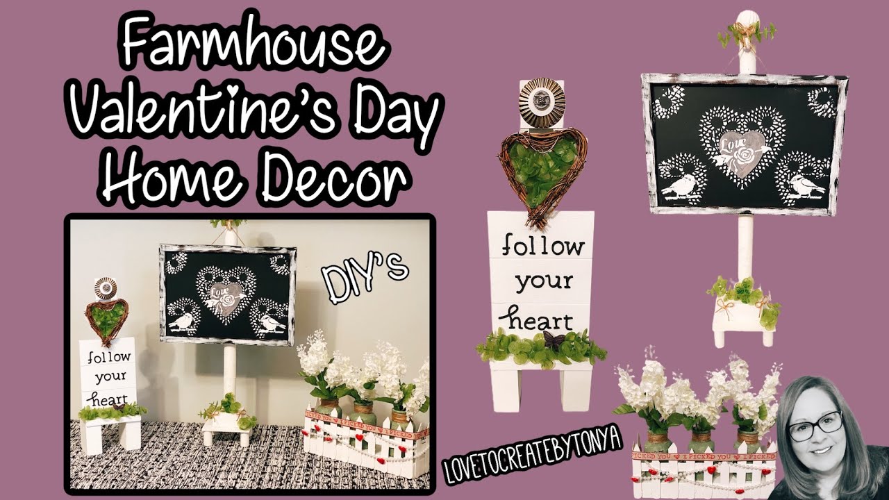 Farmhouse Valentine’s Day Home Decor | Farmhouse Style Spring DIY’s ...