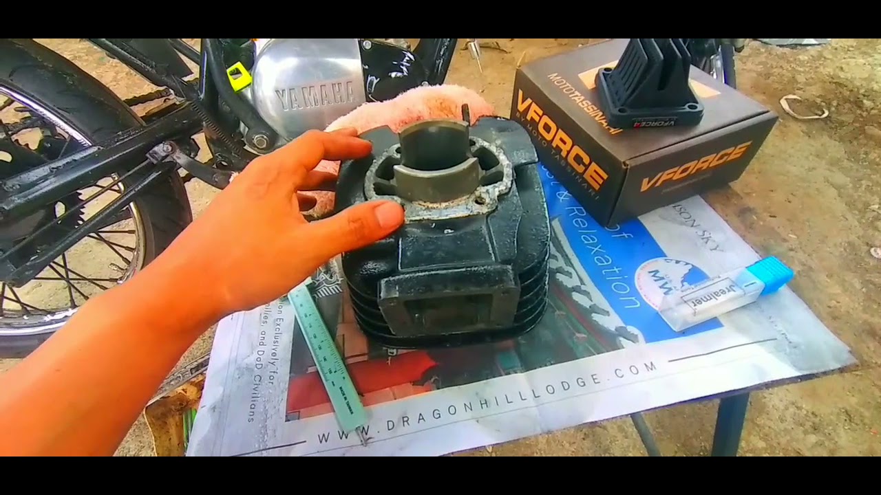 Vforce 4 install in enduro yamaha DT 100 - YouTube