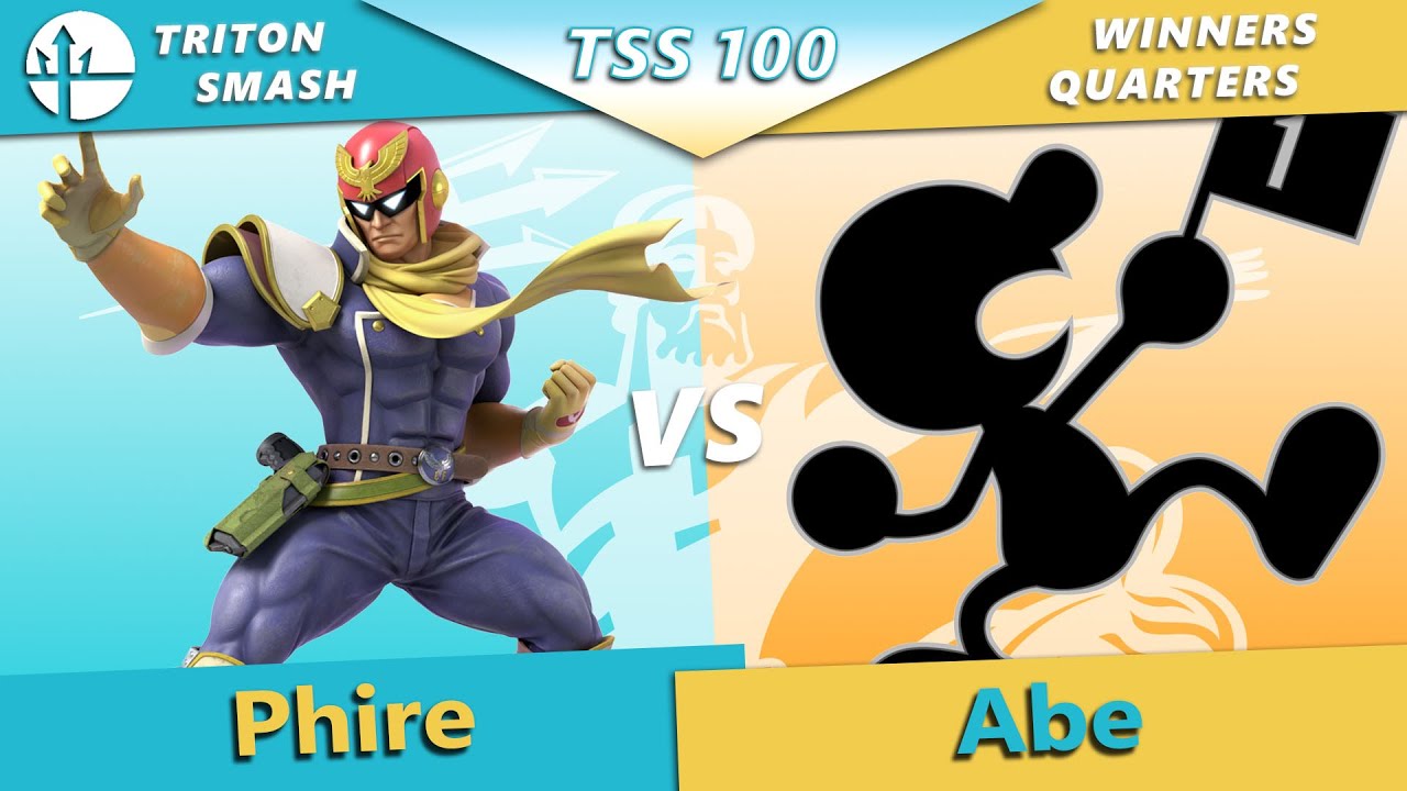 TSS 100 - Phire (Captain Falcon) vs Abe (Game & Watch) - WQF - SSBU ...