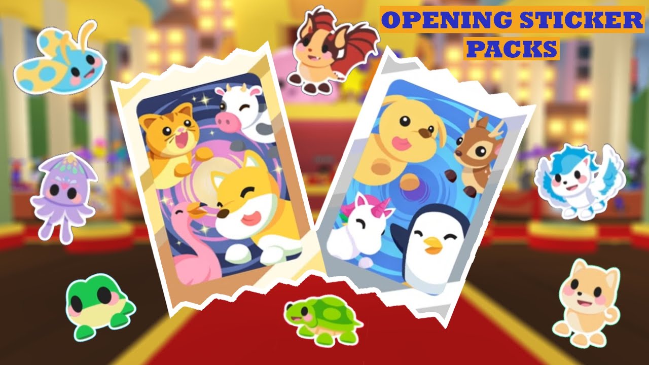 OPENING NEW STICKER PACKS IN ADOPT ME! (Roblox Adopt Me) - YouTube