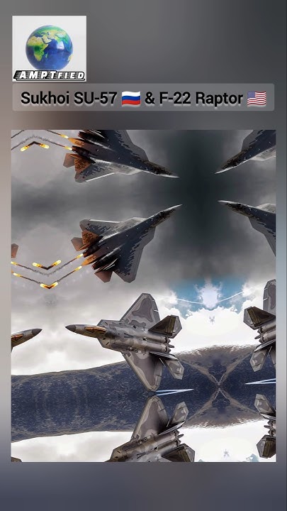Sukhoi Su-57 & F-22 Raptor - YouTube