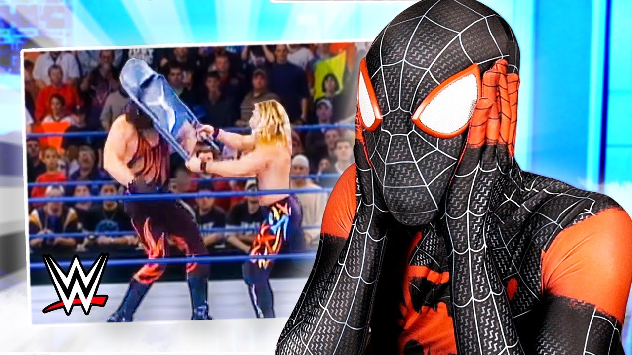 Spider-Man Reacts to the Best WWE Chair Shots Compilation! - YouTube