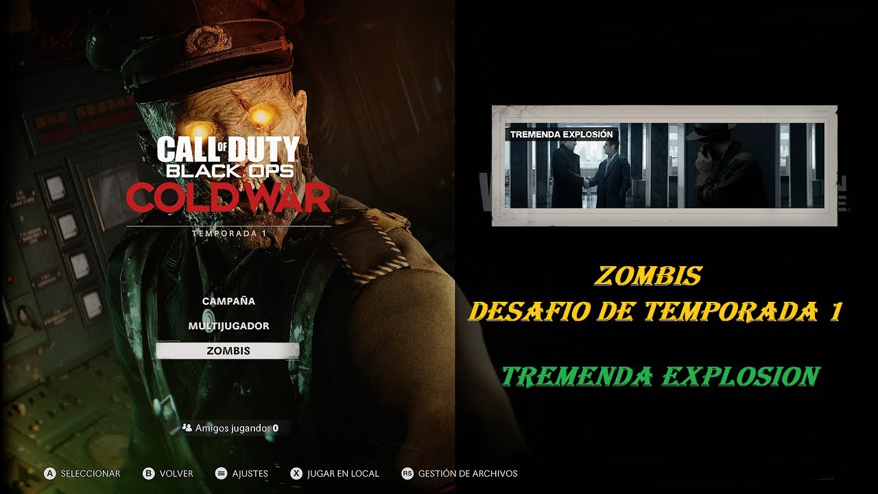 COD CW ZOMBIES - DESAFIOS DE TEMPORADA 1 - TREMENDA EXPLOSION - YouTube