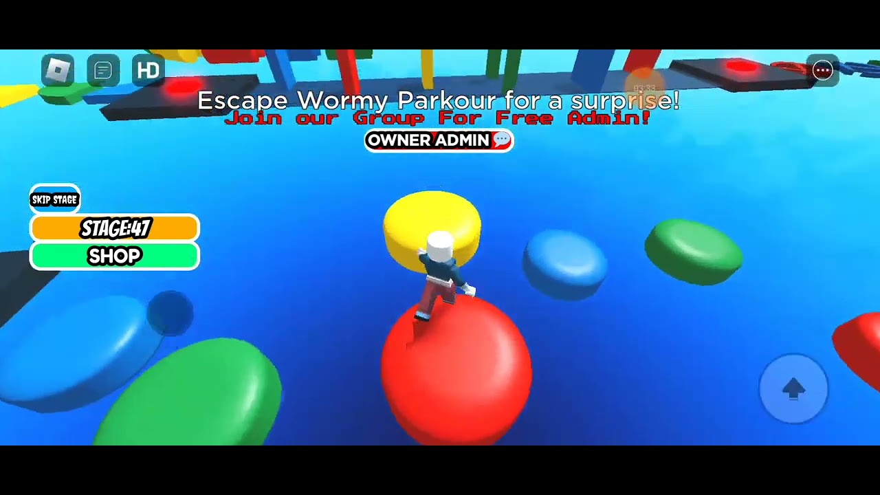 Escape Wormy Parkour Obby Roblox Part 2 Gameplay Android,iOS - YouTube