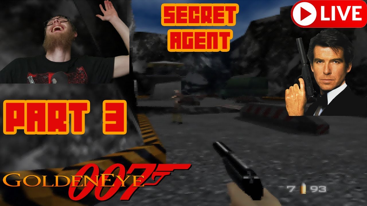 Goldeneye 007 Livestream Part 3! Secret Agent Difficulty onActual N64 ...