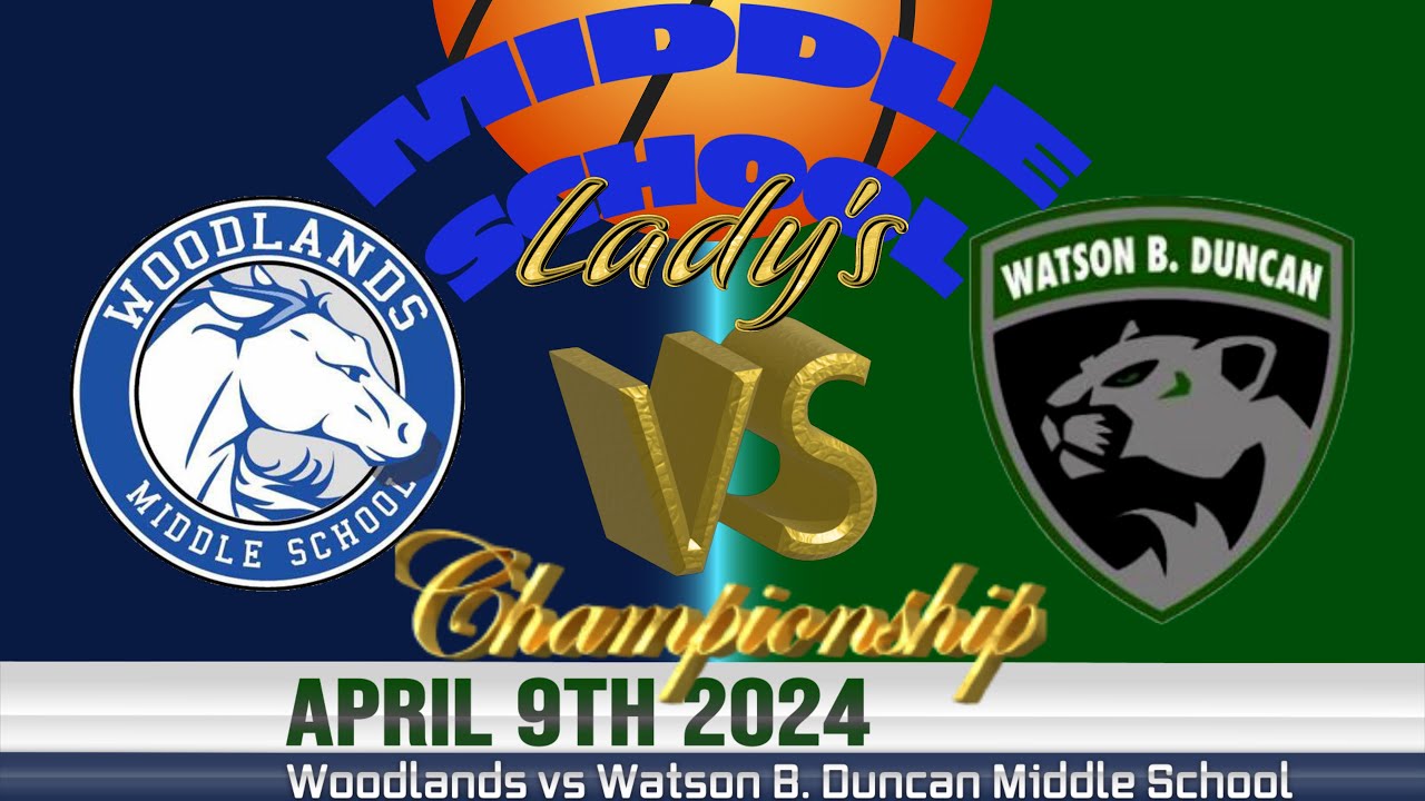 4.9.2024 Woodlands vs Watson B Duncan Middle School Girls Basketball ...