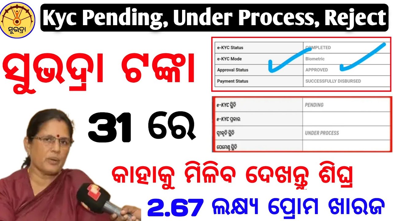 ସୁଭଦ୍ରା ତୃତୀୟକିସ୍ତି କାହାକୁ ମିଳିବ|Subhadra Yojana Under Process|Subhadra ...
