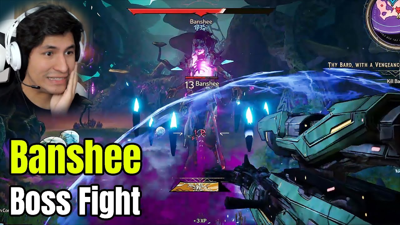 BANSHEE Boss Fight on Solo Intense (Clawbringer Build) - Tiny Tina's ...