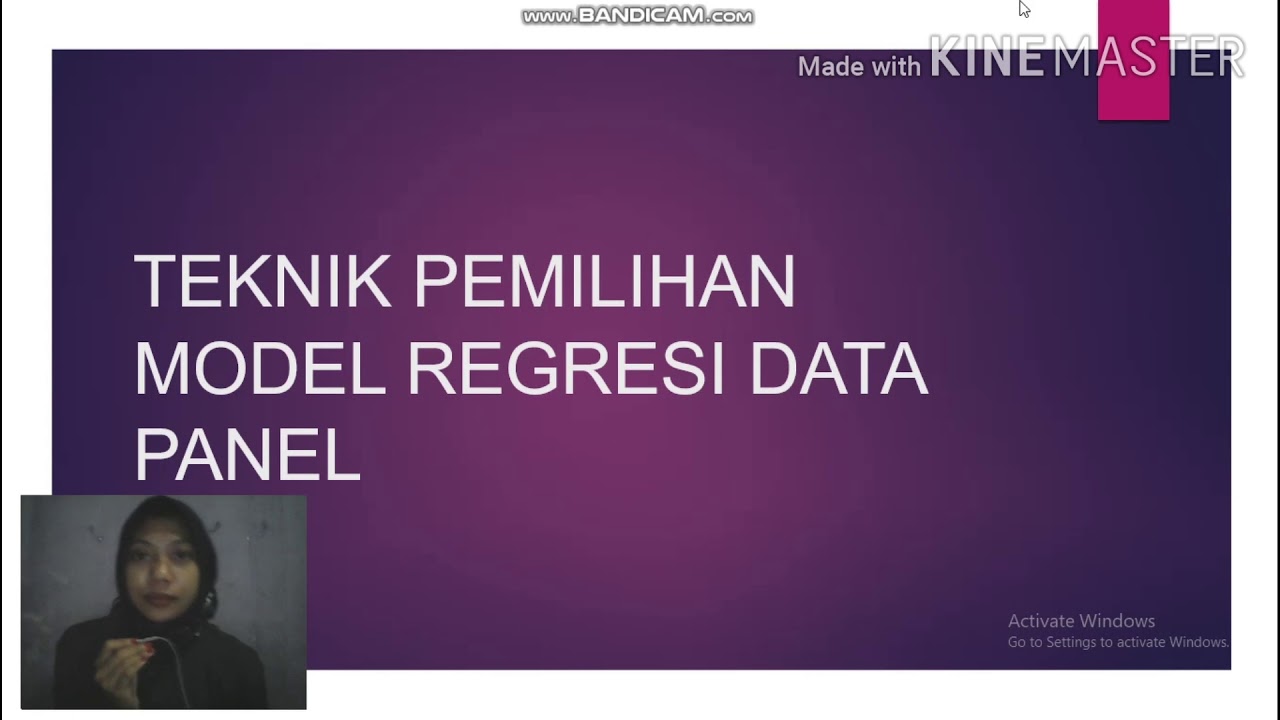 TEKNIK PEMILIHAN MODEL REGRESI DATA PANEL - YouTube