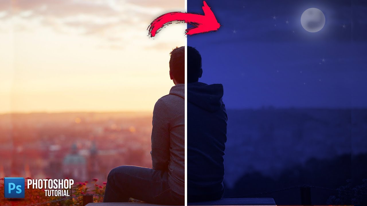 Transform a Photo from Day to Night in Photoshop - Night Effect ...
