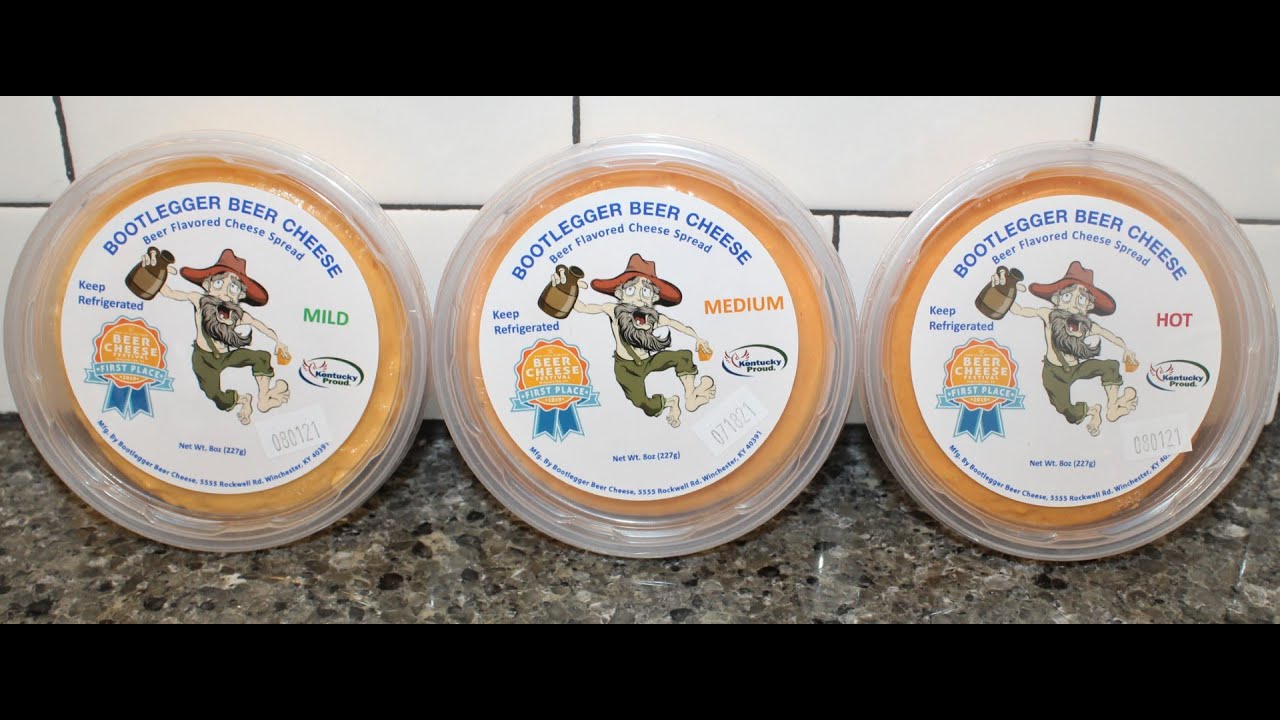 Bootlegger Beer Cheese: Mild, Medium & Hot Review - YouTube