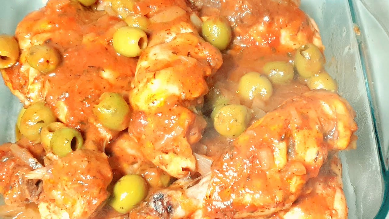 How to make Tasty Healthy Olive Chicken | Olive Chicken Recipe | Poulet ...