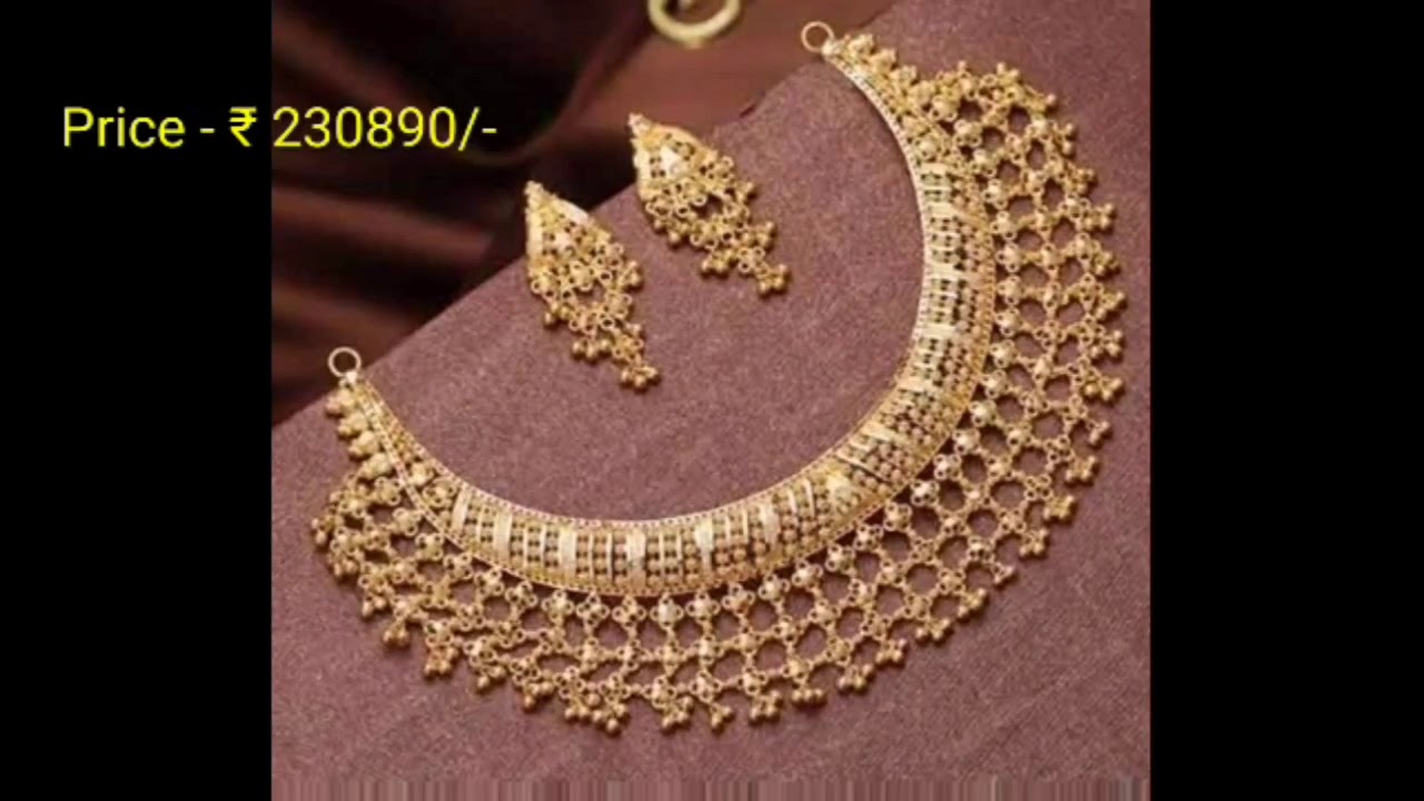 Latest Gold Necklace Jwellary Collection 2020 || Jwellery On Demand ...
