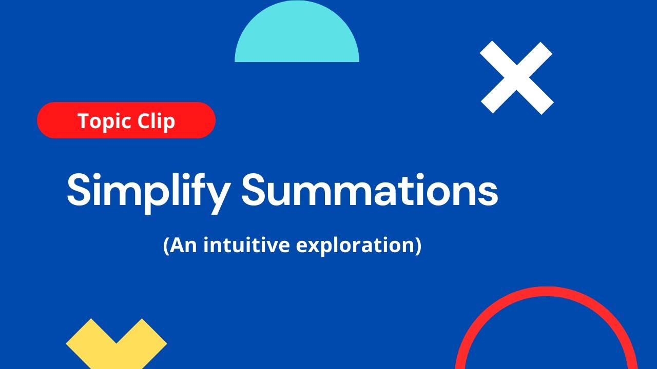 How to Simplify Summations - YouTube