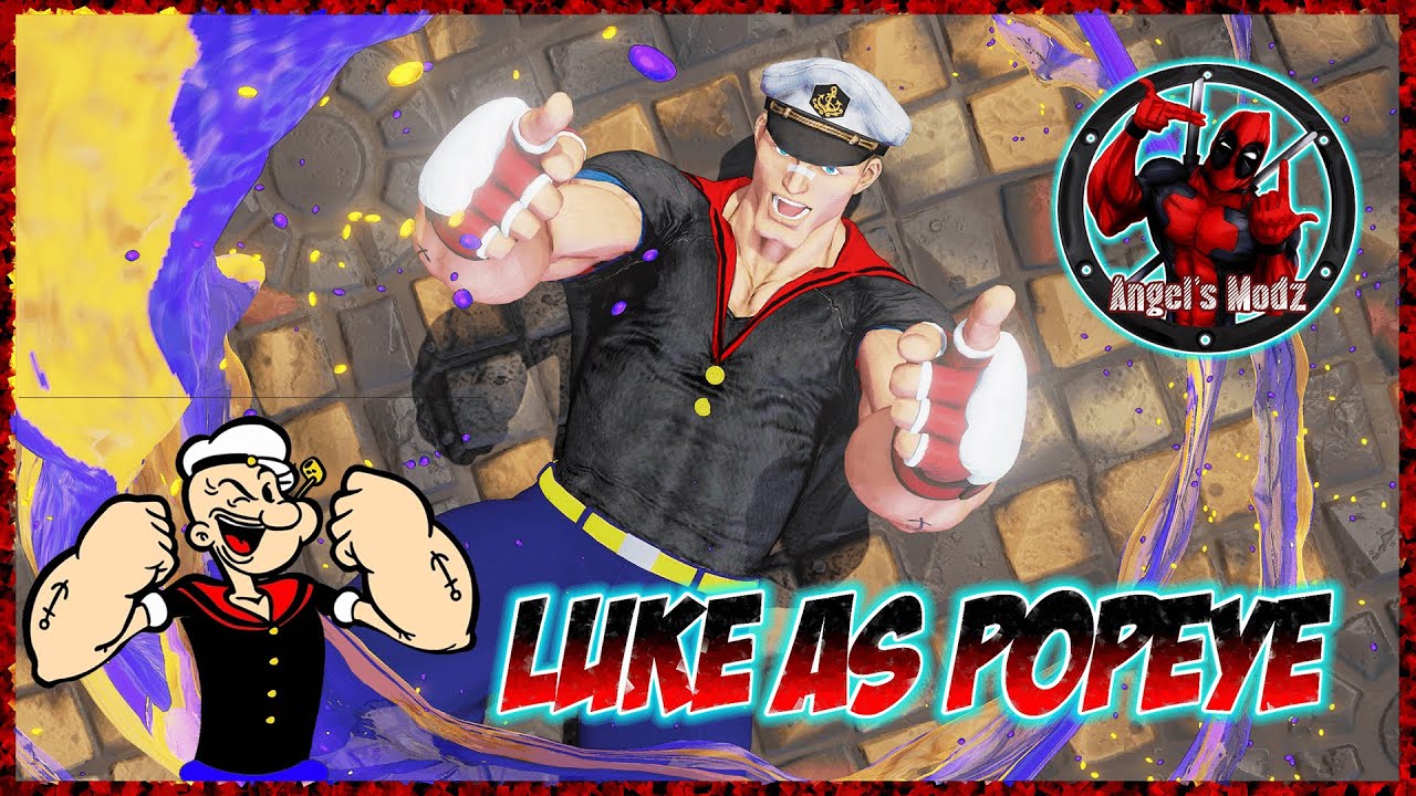 Angel's Modz 'SFV/SF6 Mod' Luke as Popeye - YouTube