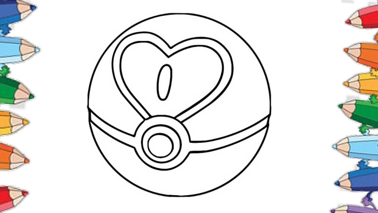 How to draw Pokeball drawing easy/ Pokémon drawing easy steps/ Draw ...