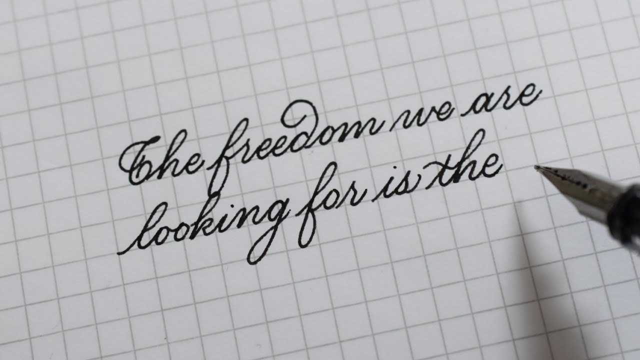 Fountain pen handwriting practice | Beautiful and neat handwriting ...