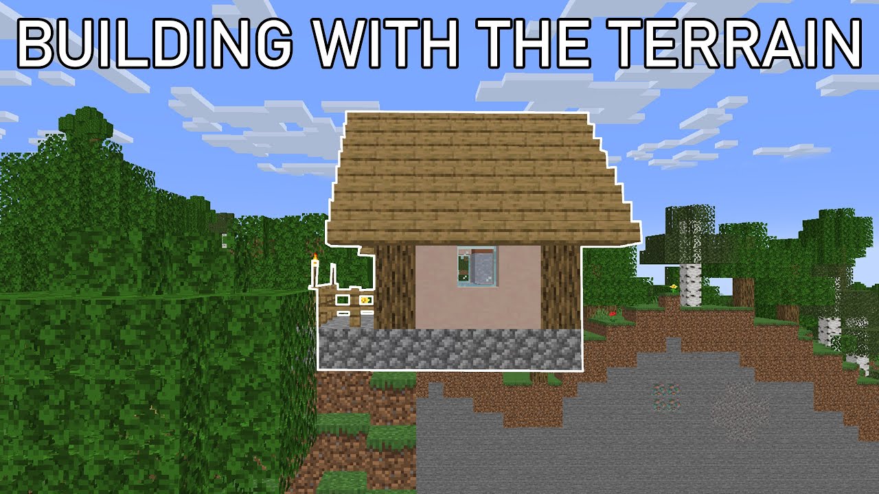 Ways To Build With The Terrain in Minecraft! - YouTube