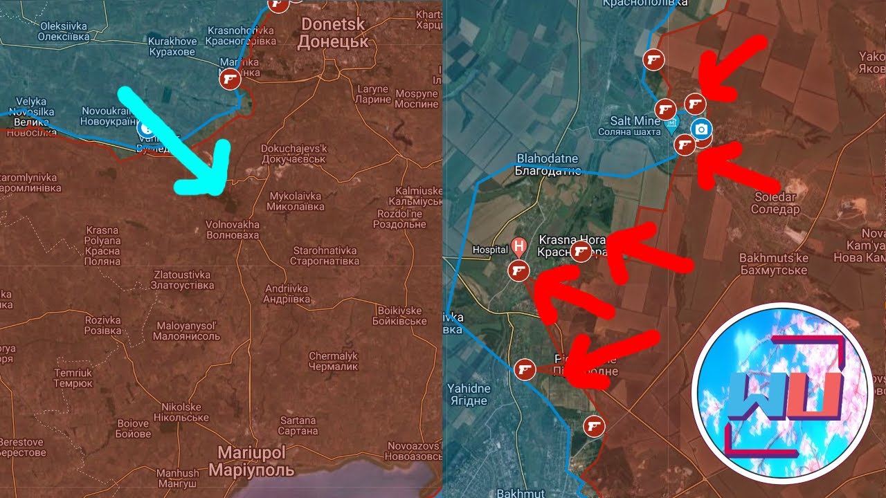 Bakhmut & Soledar Map Update | Ukraine Plans Offensive in Vuhledar ...
