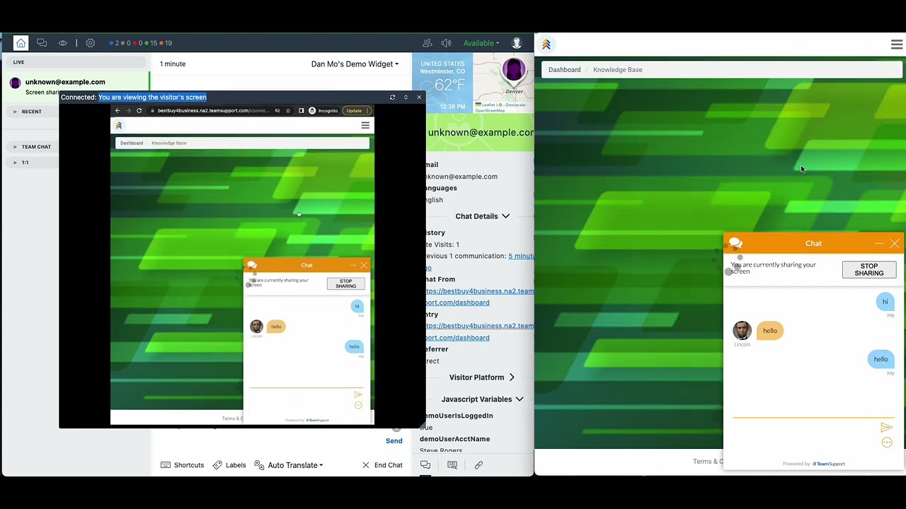 Messaging and Live Chat: Screenshare - YouTube