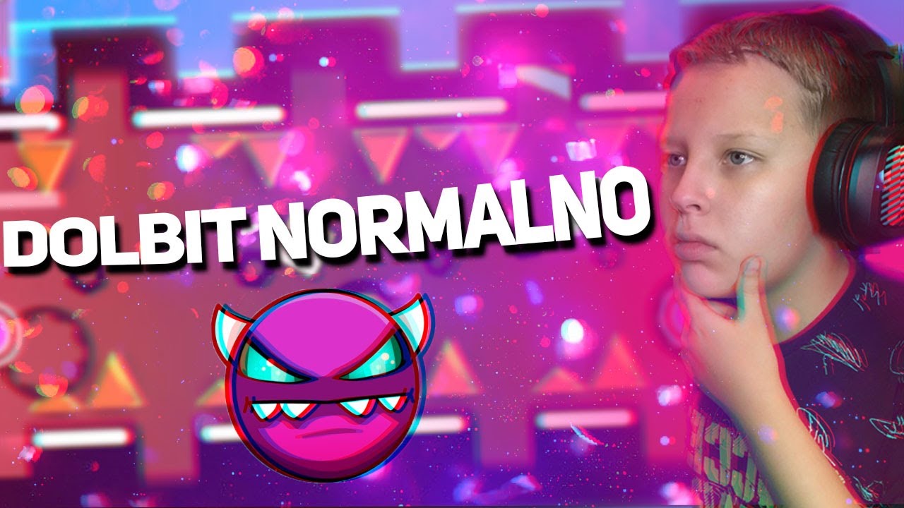 ПРОШЁЛ МЕДИУМ ДЕМОН С 1 ПОПЫТКИ? | Dolbit Normalno | Geometry Dash ...