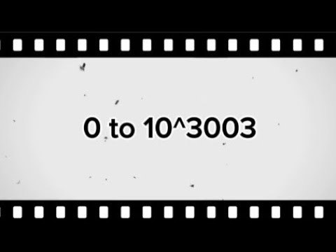 Numbers 0 to 1 millinillion with sound - YouTube