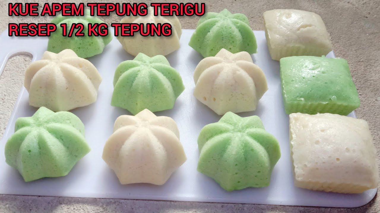 EMPUK DAN LEMBUT!!! CARA MEMBUAT KUE APEM KUKUS TEPUNG TERIGU 1/2 Kg ...