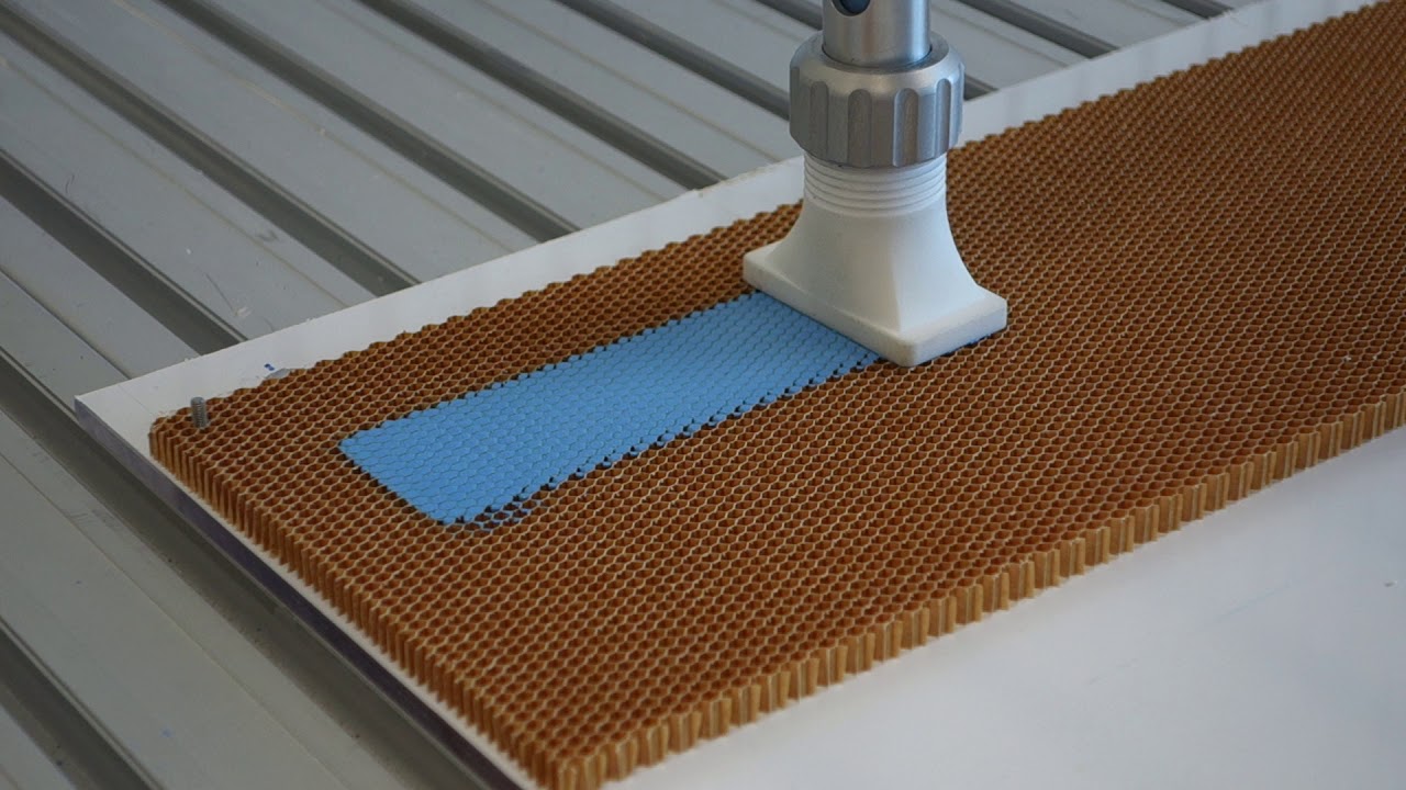 Honeycomb Filling/Potting - YouTube
