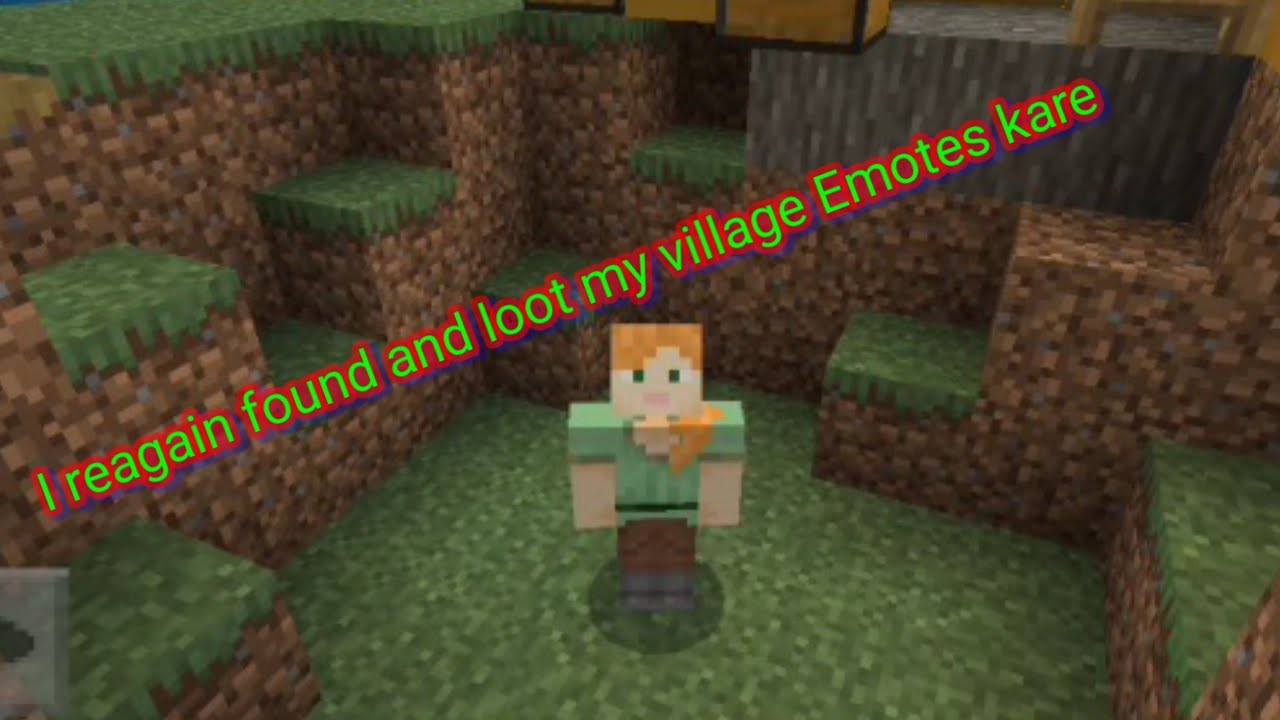 I reagain found and loot my village Emotes kare|Minecraft |#gaming # ...