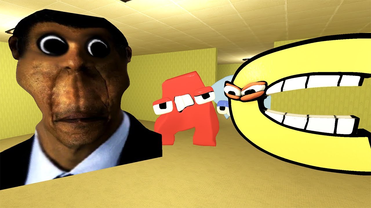 Obunga and Alphabet Lore in Backrooms Gmod Nextbot - YouTube