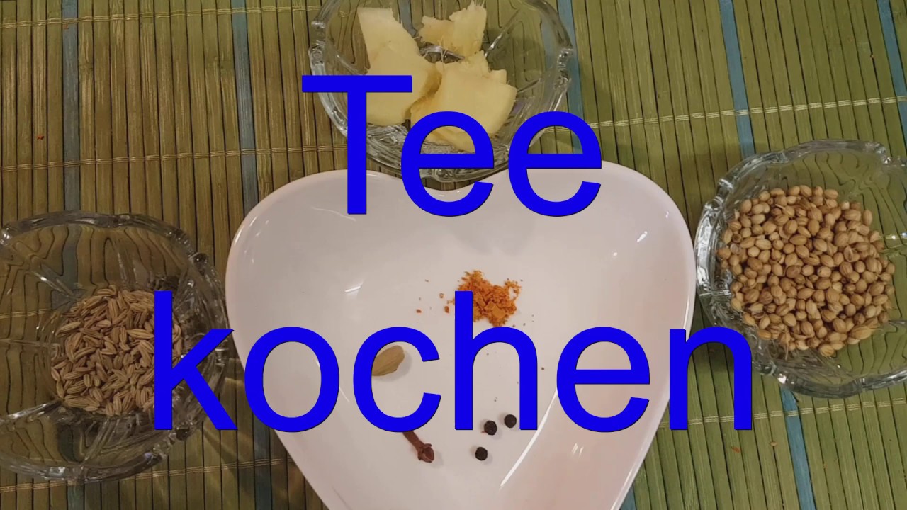 Tee Kochen , Ingwer Tee, Gewürze Tee, Erkältung Tee - YouTube
