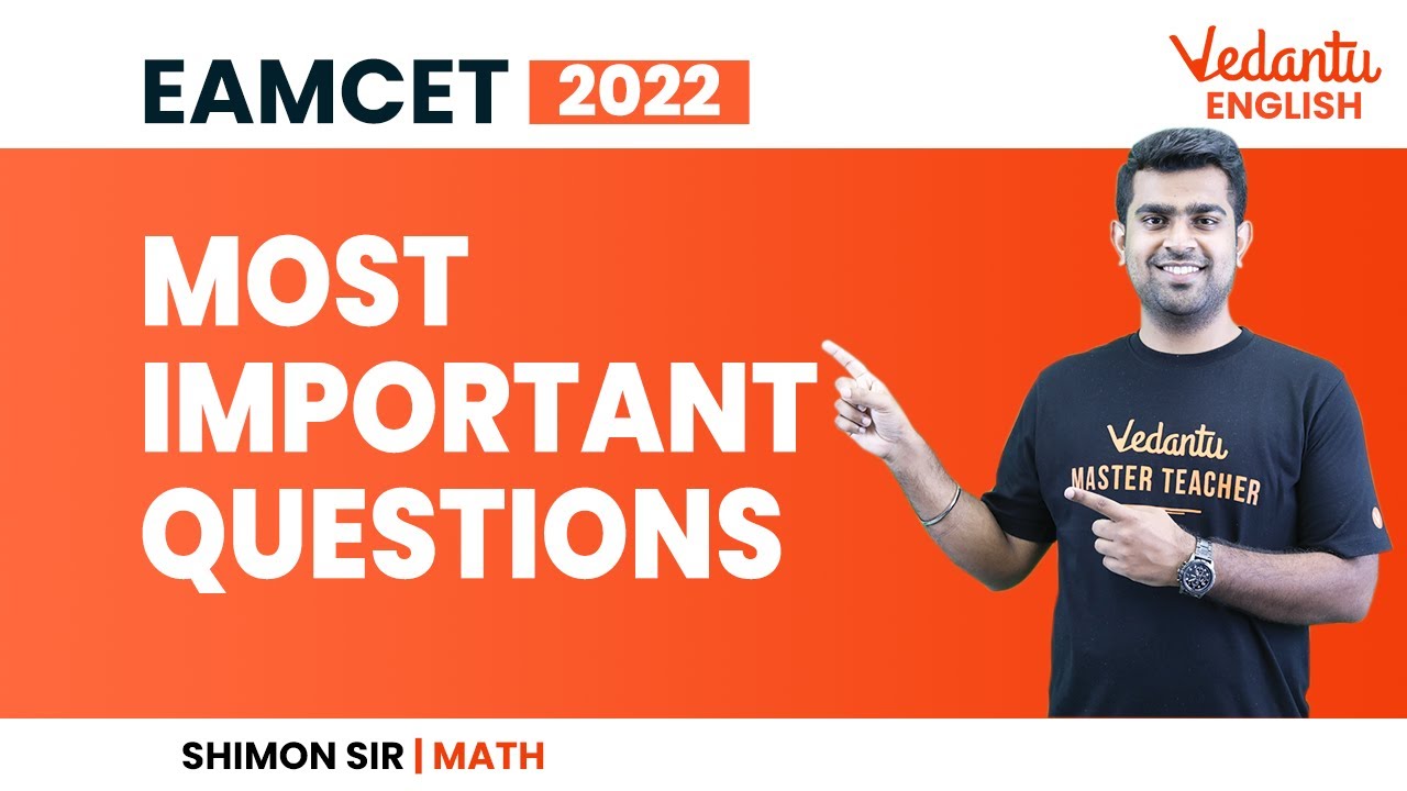 EAMCET 2022: Most Important Questions of Maths [EAMCET Important ...
