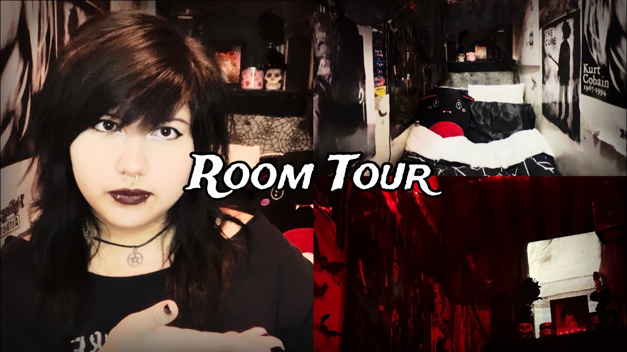 Goth Room Tour - YouTube