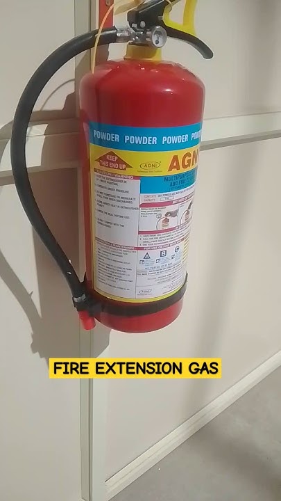 Fire extension gas demo - YouTube