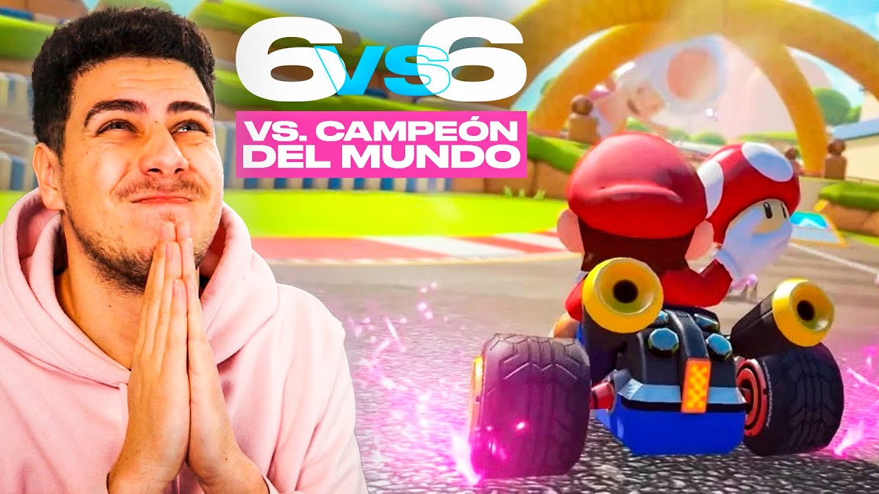 JUGAMOS contra el CAMPEÓN INTERNACIONAL de MARIO KART COMPETITIVO en ...