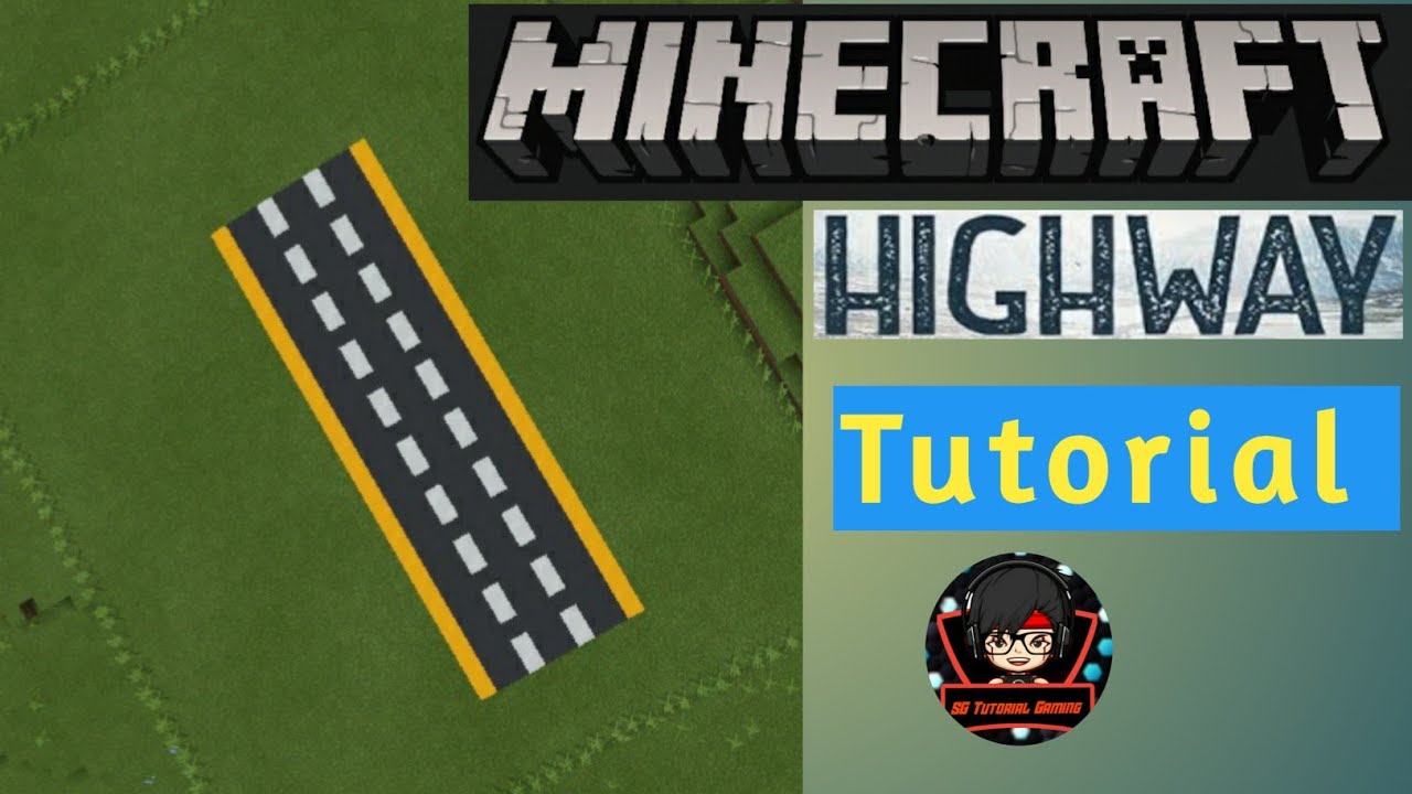 How To Build Road In Minecraft [ Tutorial ] - YouTube