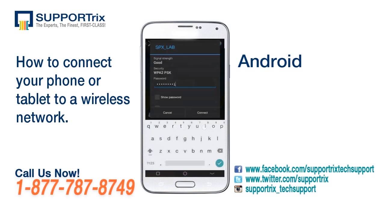 SUPPORTrix - Connecting Android Phone or Tab to Wifi - YouTube
