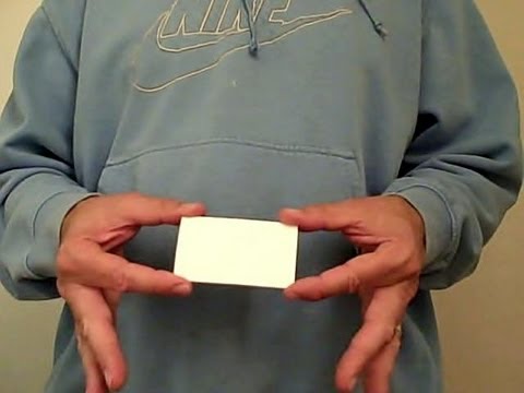 Business Card Trick - YouTube