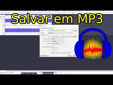 Como salvar em MP3 no Audacity