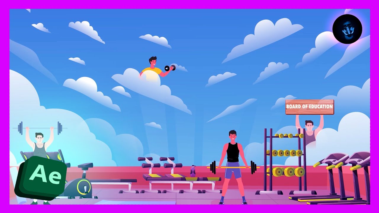 2D After Effects Animation | Watch Me Edit | TN GraFix - YouTube