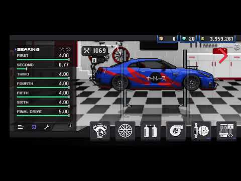 Pixel Car Racer! Best tune!!!! Win millions - YouTube
