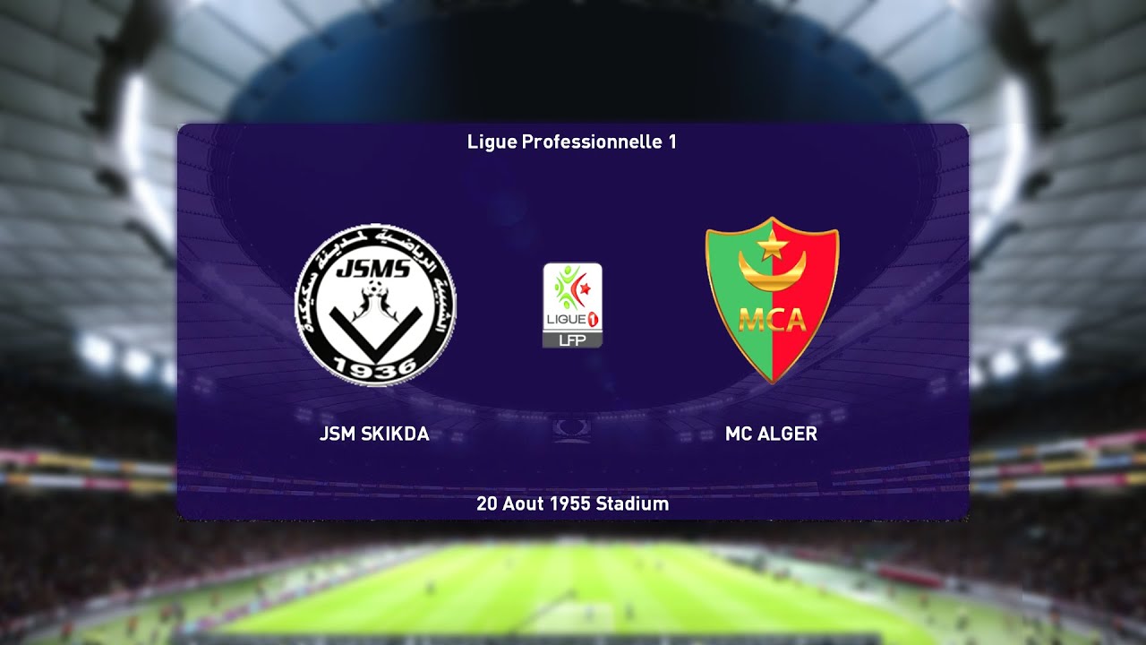 ⚽ JSM Skikda vs MC Alger ⚽ | Ligue Professionnelle 1 (16/04/2021) | PES ...