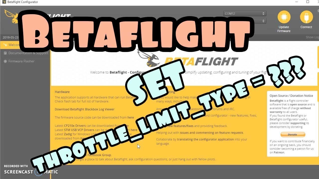 Mais Eficiência No Betaflight Betaflight Throttle Limit Youtube
