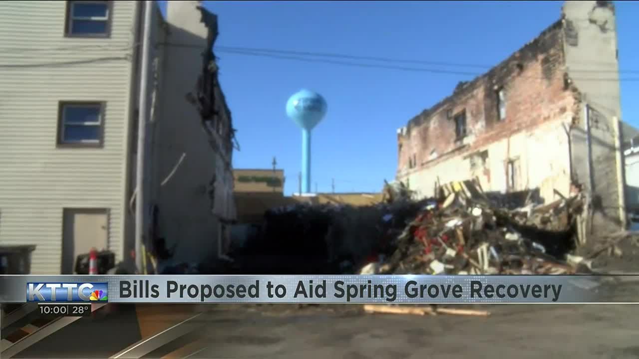 Bills proposed to aid Spring Grove recovery after fire - YouTube